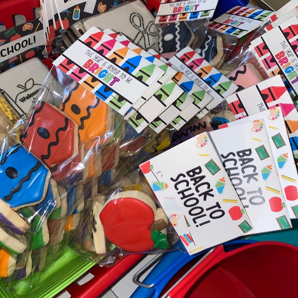 Printable Bag Topper - Back to School - 3" WIDE BAG - Etsy