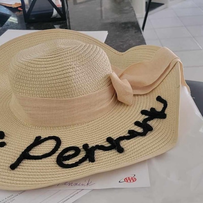 Flower Lace Pearl Ribbon Sun Hat, Seaside Holiday Lace Sun Hat, Summer ...