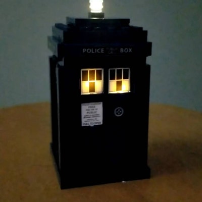 Custom Clear Vinyl Stickers for Lego TARDIS - Etsy