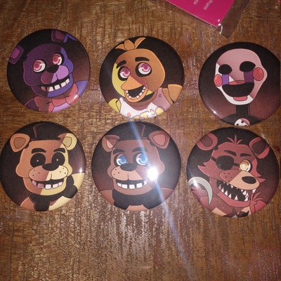Five Nights at Freddy's Button Set - Etsy
