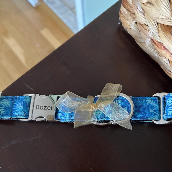I Love You Smore Dog Collar, Sage Green, Martingale With Buckle ...