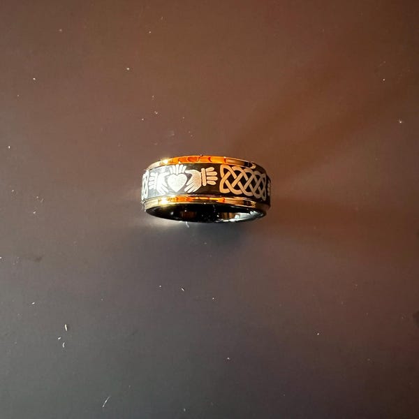 Engraved Tungsten Ring, Native American Ring, Southwestern Ring, Men's ...