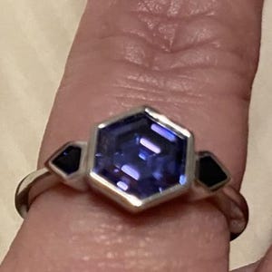 Vintage Natural Sunstone Ring, Solitaire Sunstone Ring, 1.3CT Rhombus ...