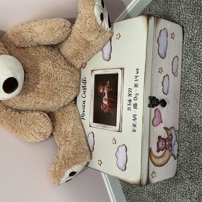 Newborn Baby Gift Baby Memory Box With Photo Gift for - Etsy