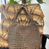 DIY Crochet Bag Pattern - Biscuit Triangle Net Bag (large) Downloadable ...