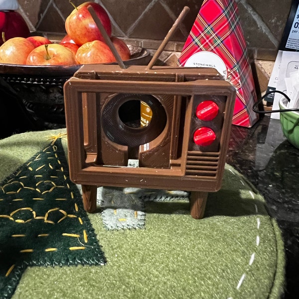 Mini TV Apple Watch Charging Station, Valentines, Personalized Man Gift ...