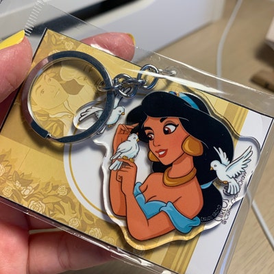 Aladdin & Jasmine Disney Keychain 6 Cm, Disney Accessory - Etsy