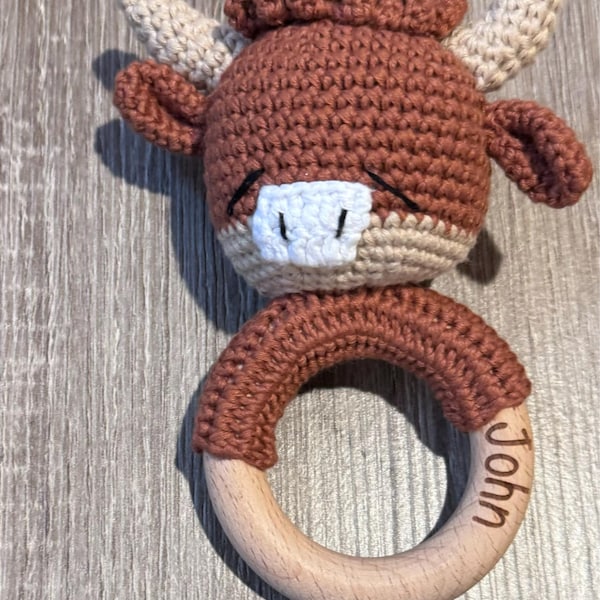 Personalized Baby Teether | Dinosaur Teether | Laser Engraved ...