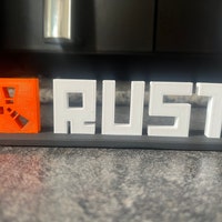 Rust Game Logo Gamer Room Desk Decor - Etsy