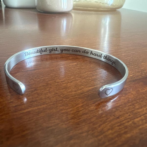 Custom Secret Message Cuff Bracelet Personalized Jewelry - Etsy