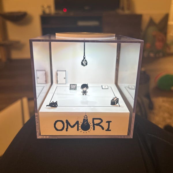 OMORI White Space - Diorama Cube With Sound and LED Light - Gamer Decor ...