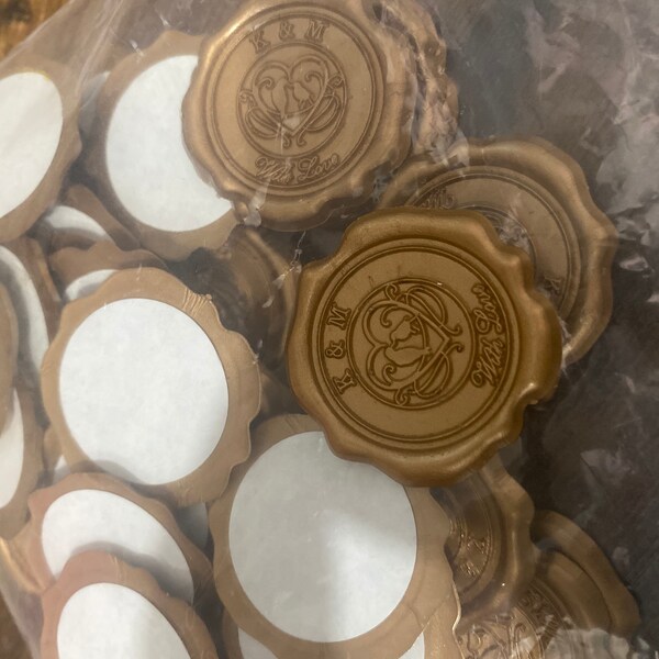 Custom Logo Wax Seal Stickers, 113 Logos Collection, Self Adhesive Wax ...