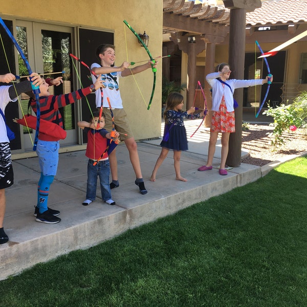 Pink Purple Bow and Arrows, Kids Gift Set Idea, Unique Outdoor Toys - Etsy