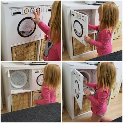 Sticker for DIY Children's Washing Machine and Dryer - Etsy