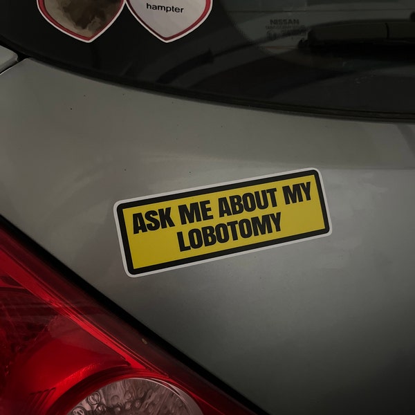 Don't Follow Me I'm Lost Too Funny Car Bumper Caution Stickers Sticker ...