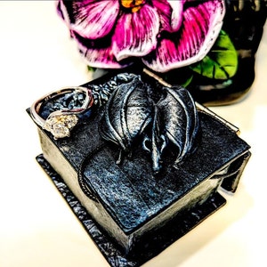Dragon Ring Box Yin Yang Wooden Medieval Decor Women and Men - Etsy