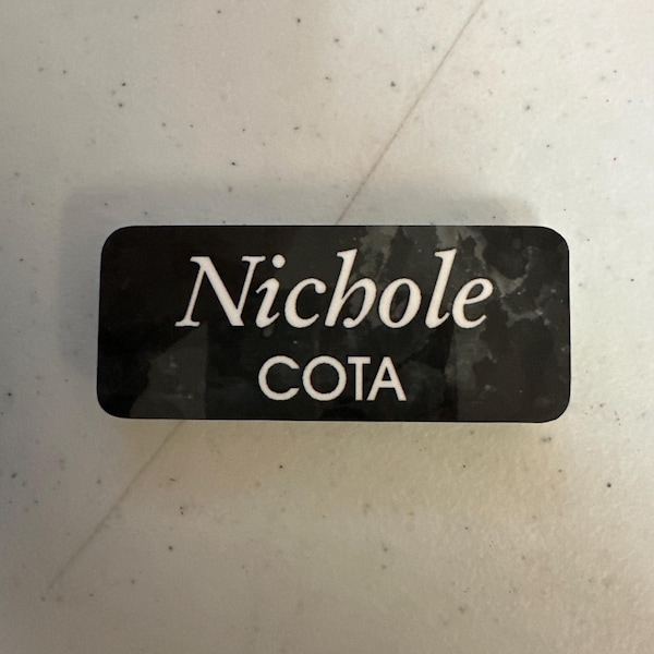 Vet Tech Name Tag, Magnetic Name Badge, Personalized Custom ID Tag for ...