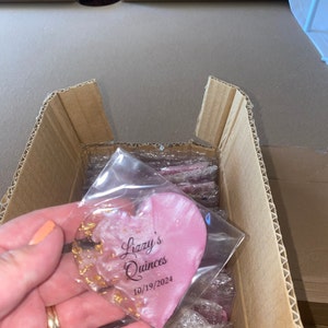 Personalized Epoxy Key Chain Favor, Custom Epoxy Wedding Resin Gift ...