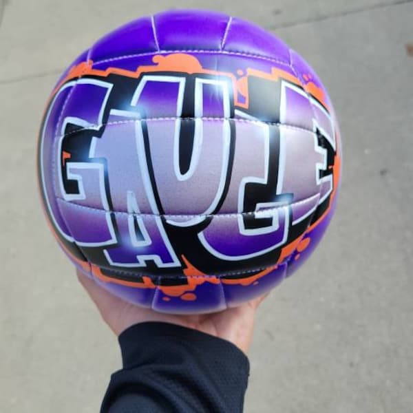 Custom Volleyball Hand Painted Ball Unique Personalized Sports Gift ...