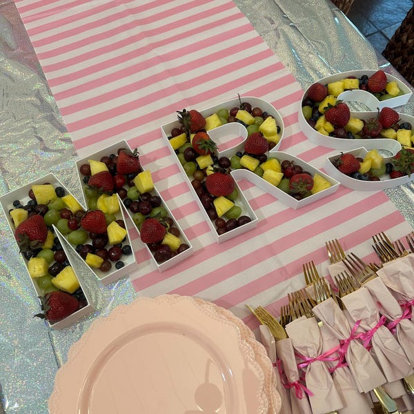 Graduation Tray Grad Charcuterie Tray Fillable Letter Wedding Birthday ...