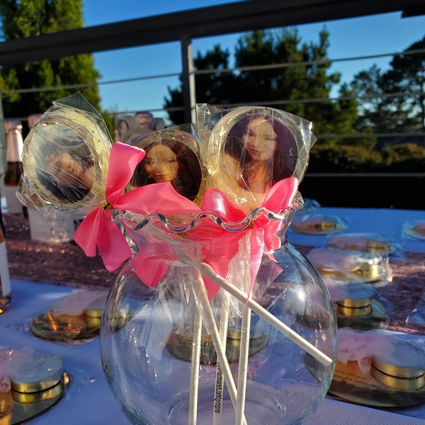 Customize Photo Lollipops, Edible Images, Selfie Photos Lollipops, 100% ...