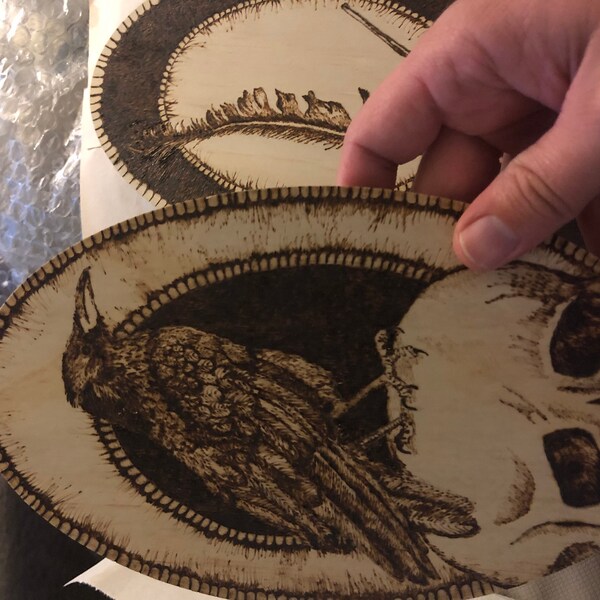 Wooden Cutting Board - Gothic Architecture Pyrography Design - Etsy