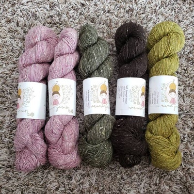 Tweed Yarn 100gr, 50gr or 25gr Mini Skeins Donegal Soft Merino Tweed ...