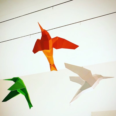Papercraft Birds, How to Make 3D Paper Craft, Paper Sculpture Pattern ...