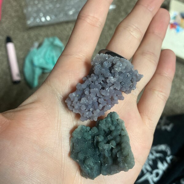 Rare Grape Agate Freeform Tiny but Mighty Clusters of Grapes in Many ...