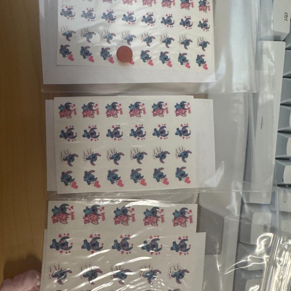 Cartoon Stitch Nail Art Decals - Waterslide Nail Decals - Etsy