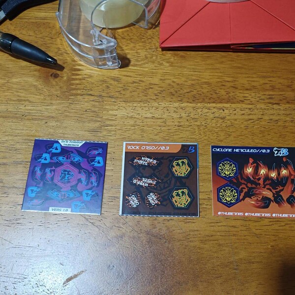 Proto Dran Custom Stickers | Beyblade X Center Stickers - Etsy