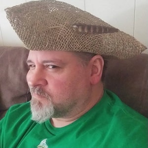 Tricorn Natural Straw,tricorne Hat,tricorne Hat,pirate Hat,period Hat ...