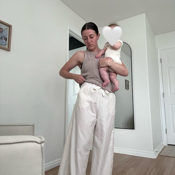 Wide Leg Linen Trousers Sewing Pattern: Elastic Waist (PDF Pattern) - Etsy