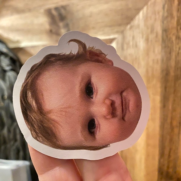 Custom Face Sticker, Stickers From Your Photo Portrait Die Cut ...