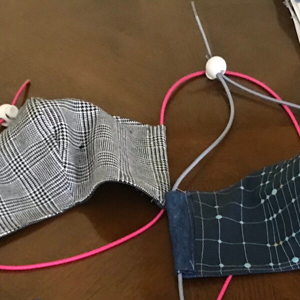 1 Dozen Black Plastic Oval Drawstring Cord Ends Adjuster for Face Masks ...