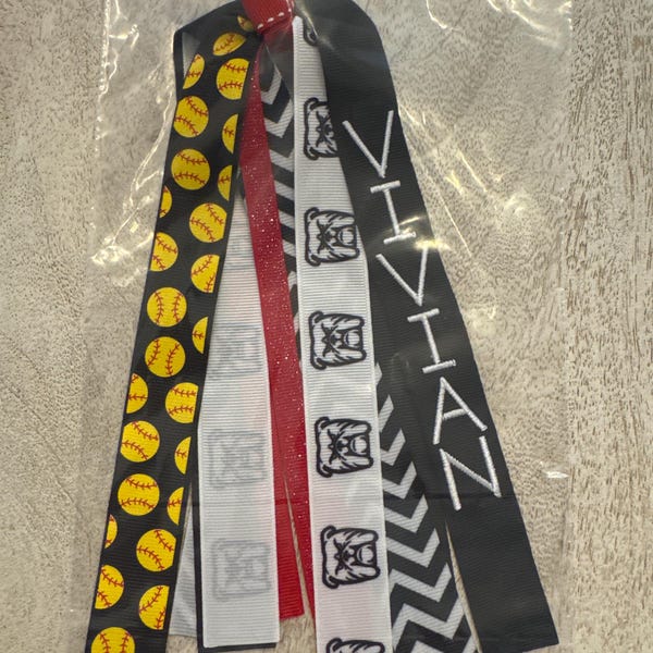 Run Ponytail Streamer/track and Field Ponytail Streamer/run Hair Bow ...