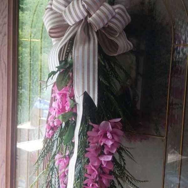 Extra Long Door Swag, Everyday Door Swag, Neutral Color Swag, Long Vine ...