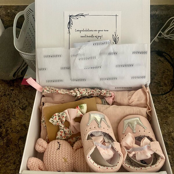 Baby Gift Box, Baby Shower Gift Box, Newborn Gift Box, Welcome Baby ...