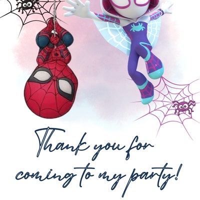 Ghost Spider Birthday Invitation, Spidey and His Amazing Friends ...