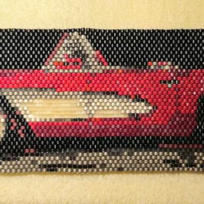 Blue Jay Bird Peyote Bead Pattern Bracelet Cuff Seed Beading - Etsy