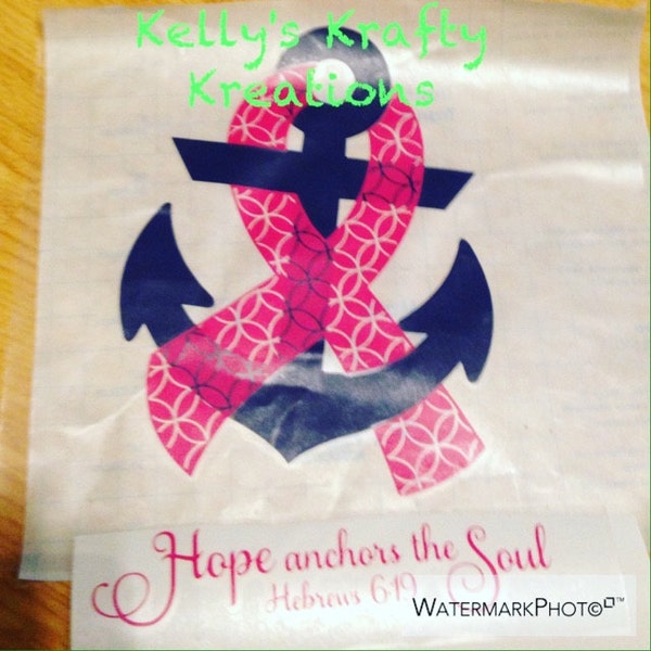 Hope Anchors the Soul SVG Design for Silhouette and Other Craft Cutters ...