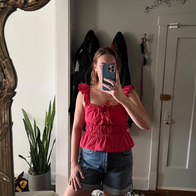 Backless Ruffle Crop Top Sewing Pattern Printable Sewing Pattern in ...