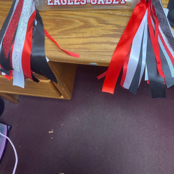 Custom Glitter/confetti-filled Spirit Stick; Football Games, Cheer ...
