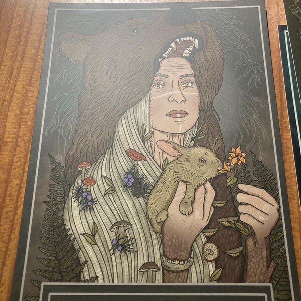 BADUHENNA A5 Art Print | Germanic Goddess | Heathen | European Folklore ...