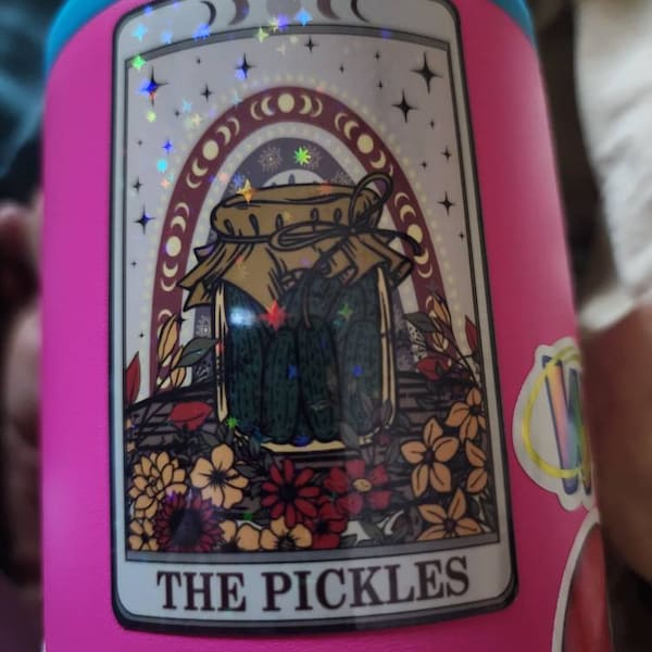 Holographic Tarot Card the Pickles Sticker - Stars Holographic Sticker ...