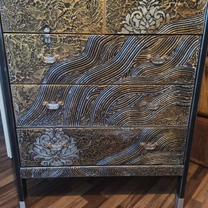 Design Chest of Drawers Retro Unique Handmade 95x70x38 Cm - Etsy