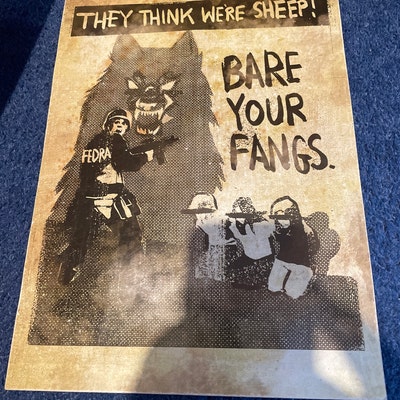 WOLVES FLYER W.L.F the Last of Us Part II, High Quality Fanmade - Etsy