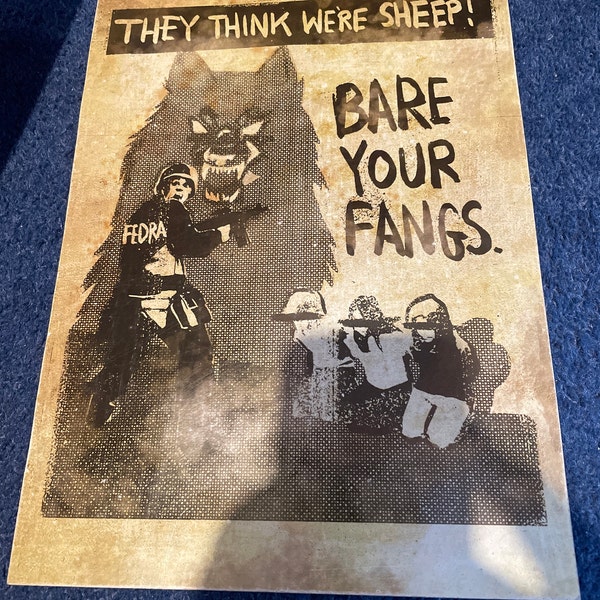 WOLVES FLYER W.L.F the Last of Us Part II, Fanmade - Etsy