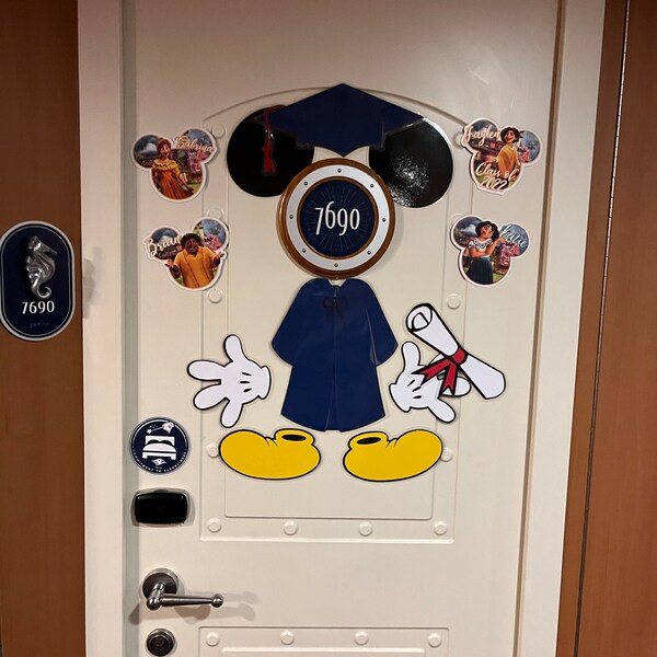 Disney Cruise Door Magnet Graduation Mickey Mouse Magnet Set Chose Your ...