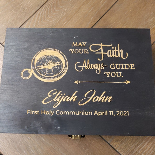 First Holy Communion Gift Box, Memory Box, 1st Communion Keepsake Box ...